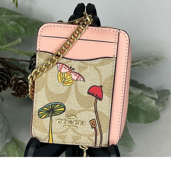 Coach | Accessories | Coach Signature Canvas Lanyard Id Case With ...